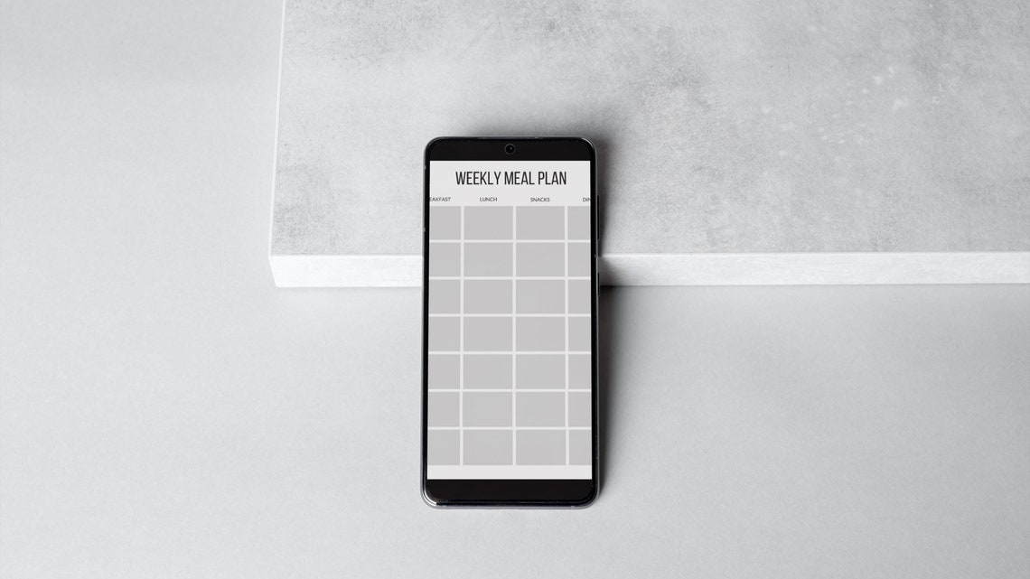 Printable Weekly Meal Food Planner and Grocery Planner / - Etsy