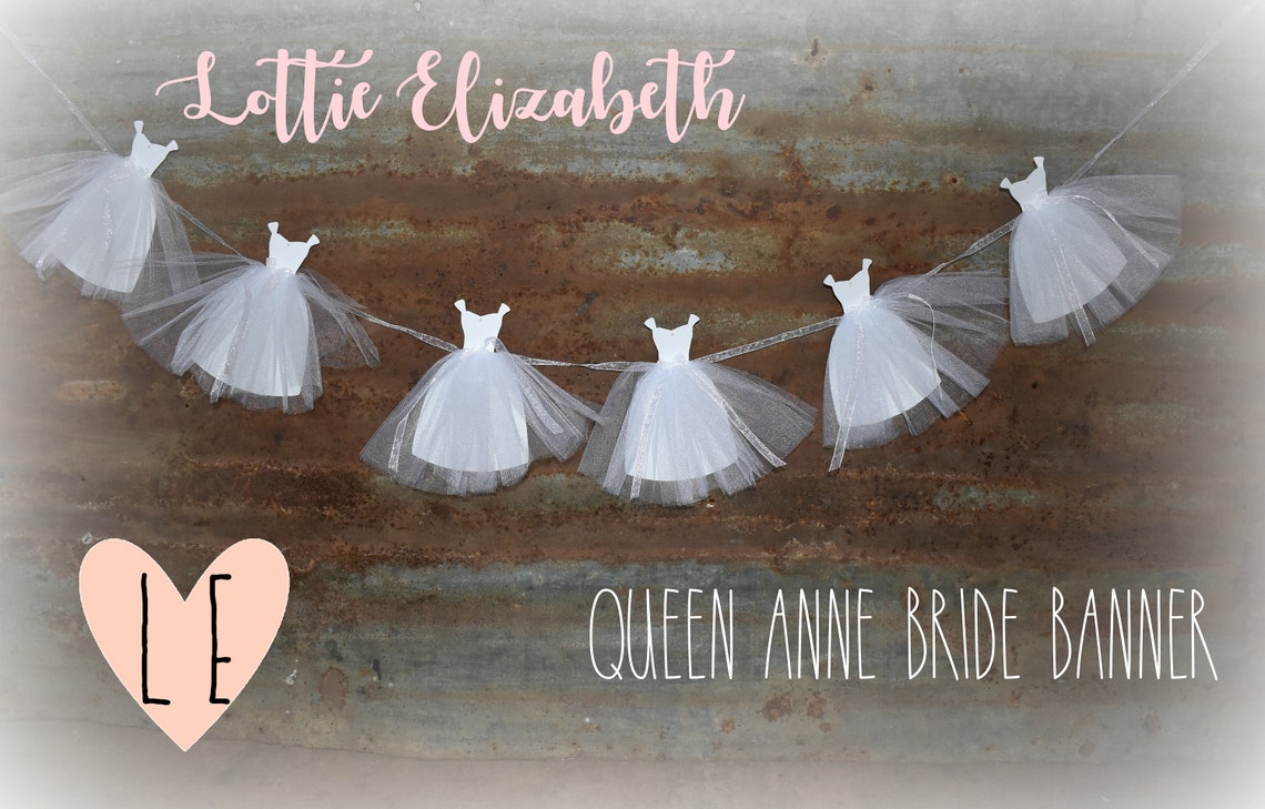 Wedding Dress Banner Bridal Shower Idea Engagement Party | Etsy