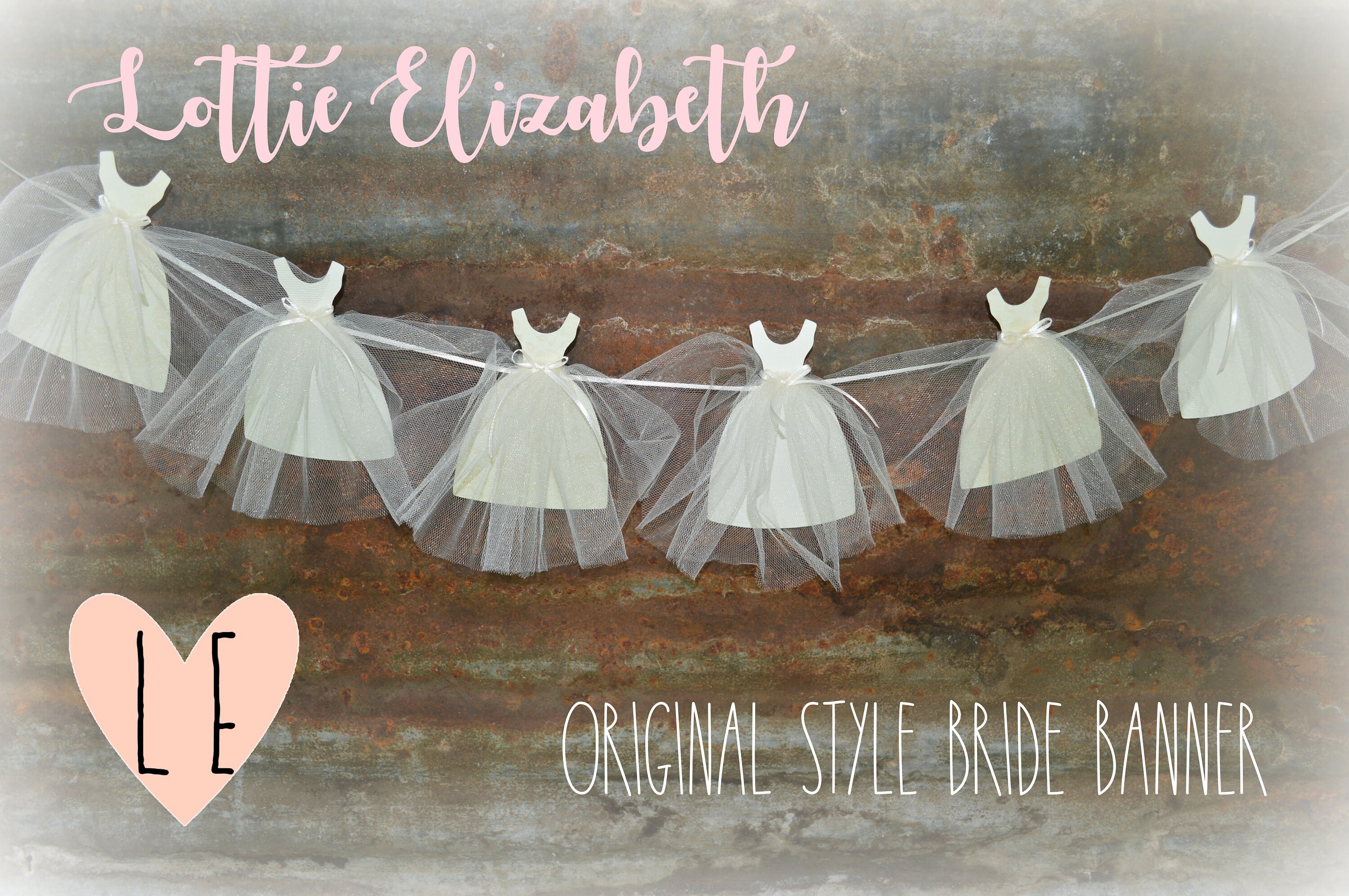 Paper Wedding Dress Banner for Bridal Showers or Engagement | Etsy