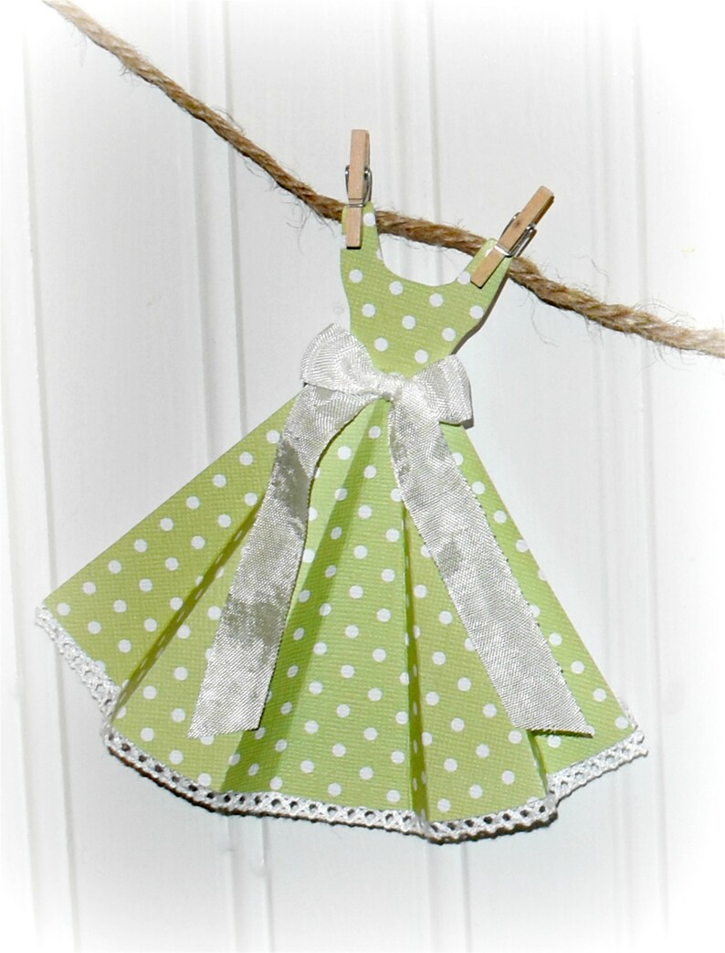 Bridal Shower Decorations, Paper Dress Garland, Garden Party Decor ...