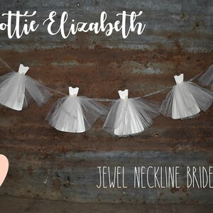 Bridal Shower Decorations Off-shoulder Wedding Dress Banner | Etsy