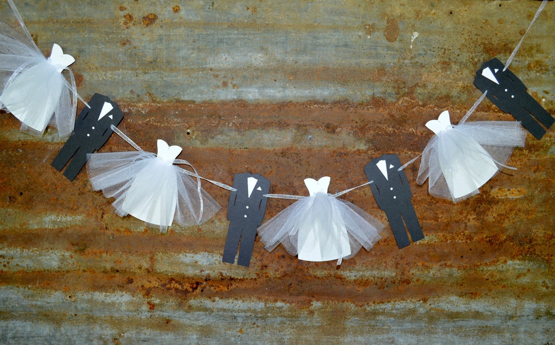 Bride and Groom Banner, Bridal Shower Decoration, Couples Shower ...