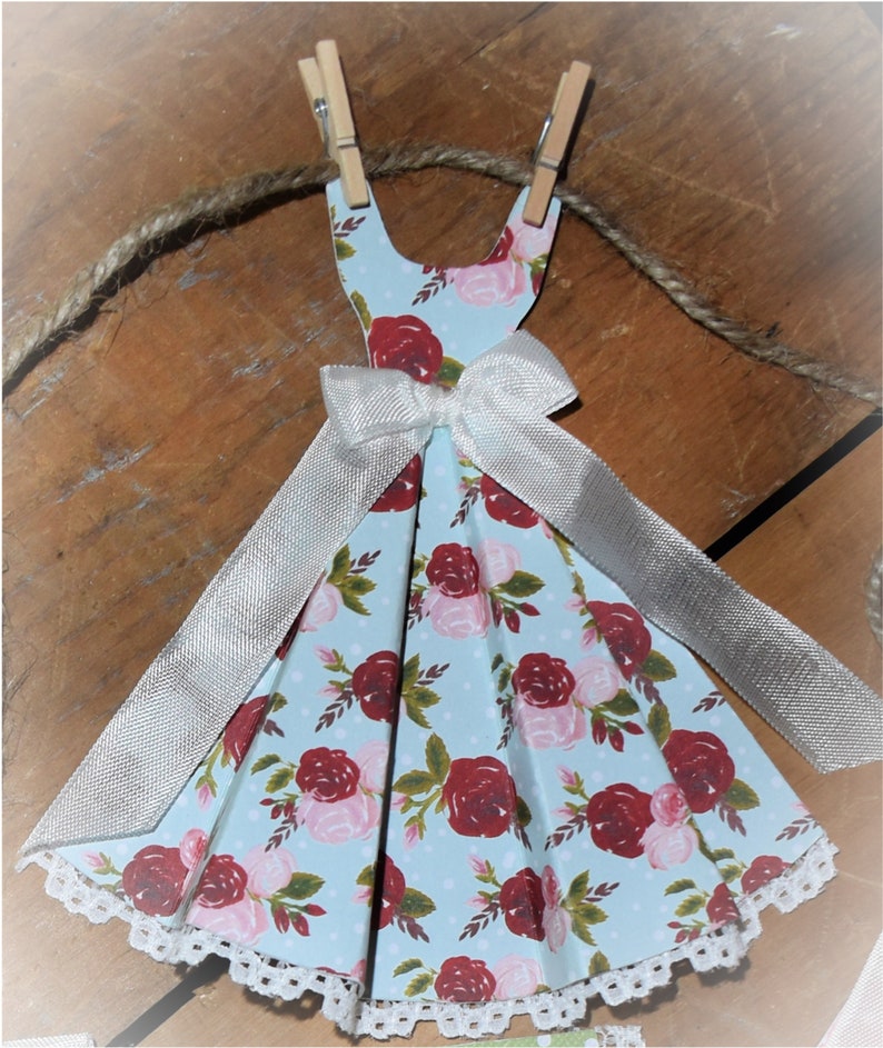Bridal Shower Decorations, Paper Dress Garland, Garden Party Decor ...