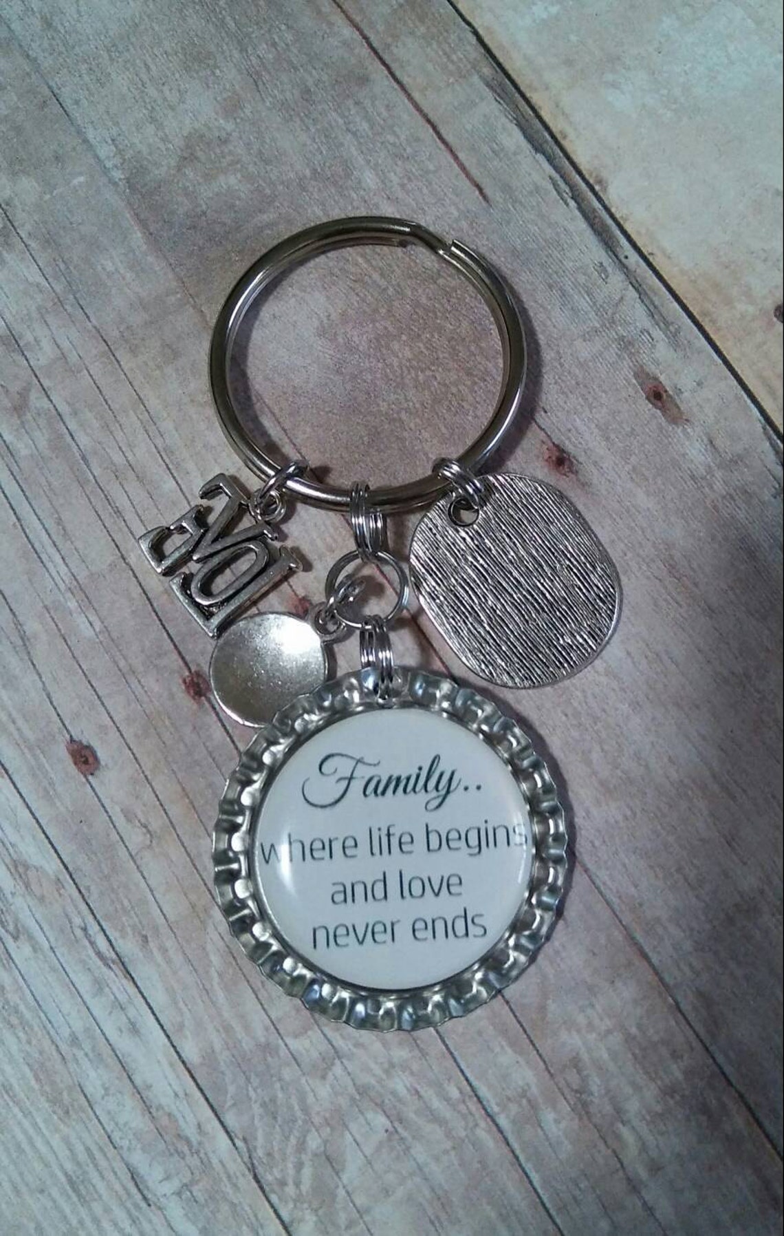 Family Keychain Custom Photo Keyring Gift for Him Gift - Etsy