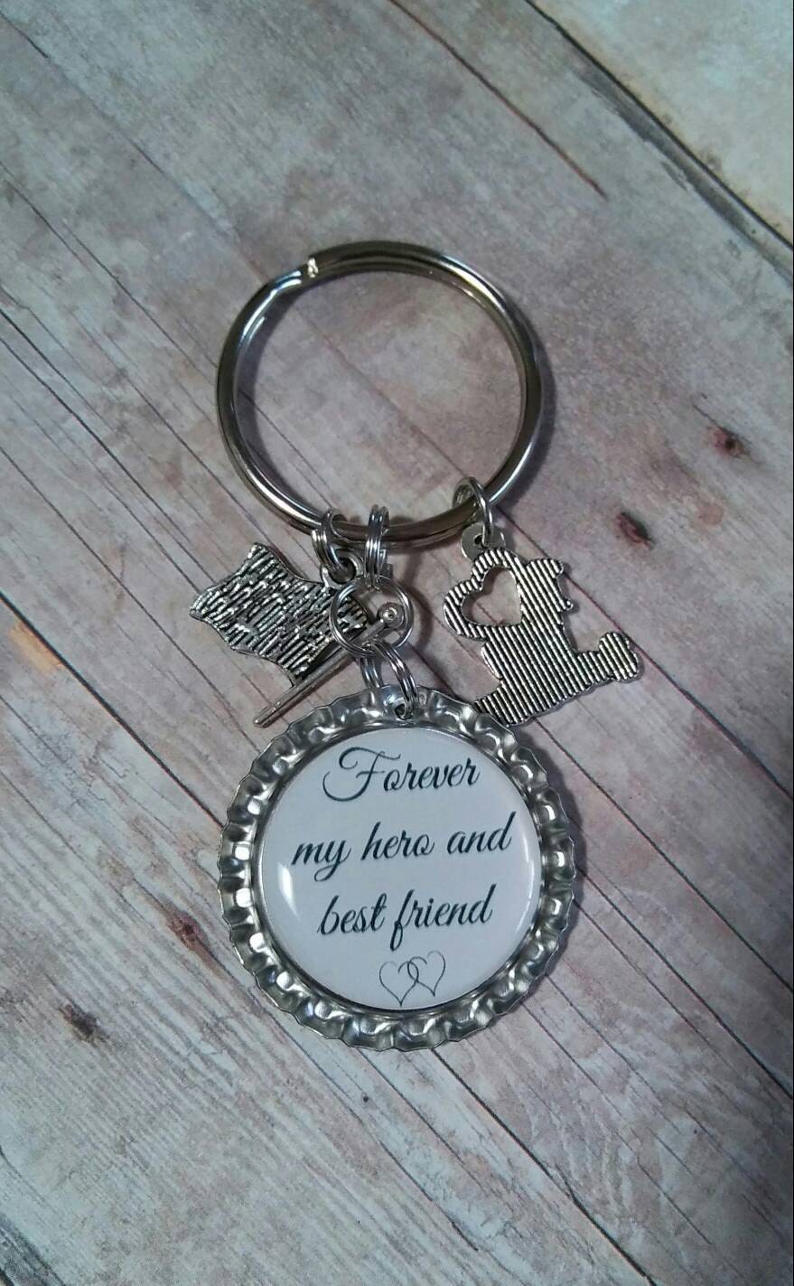 Custom Photo Keyring Military Keychain I Love My Soldier | Etsy