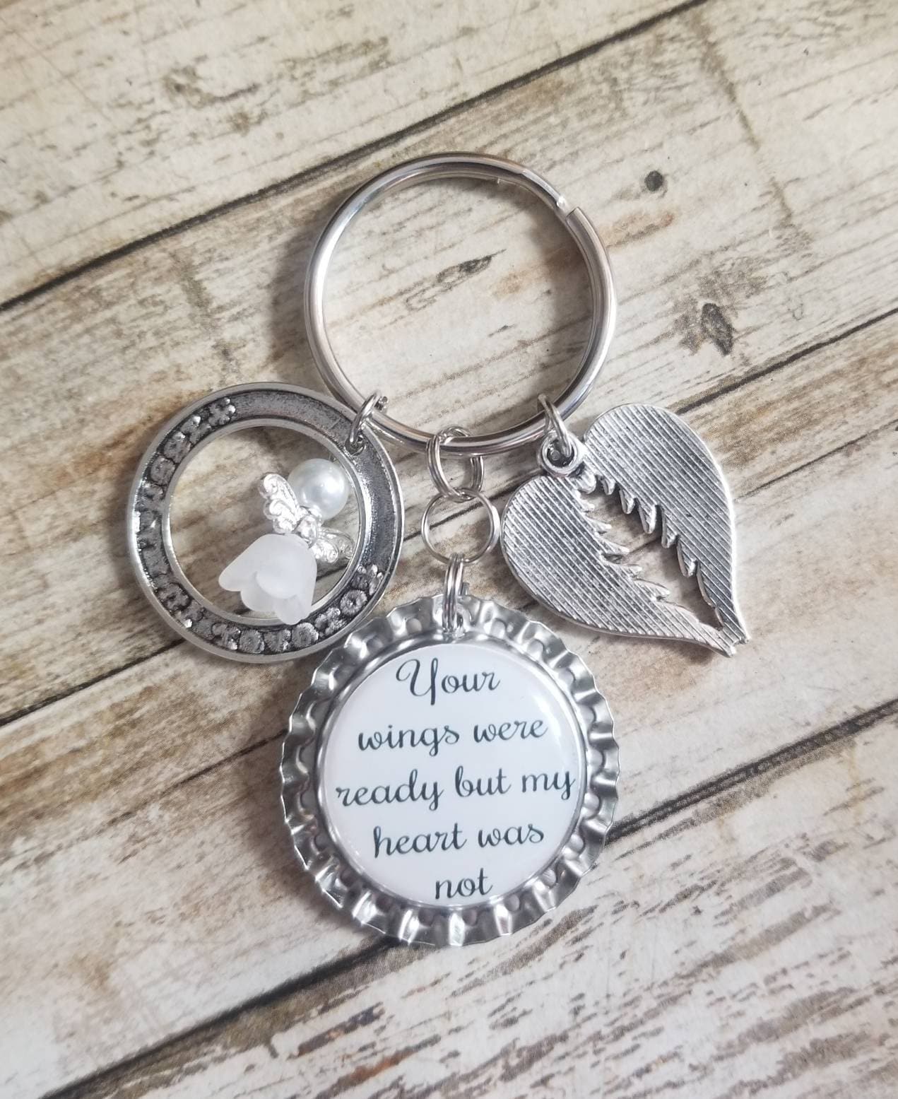 Remembrance Keychain Memorial Gift Memorial Keyring - Etsy