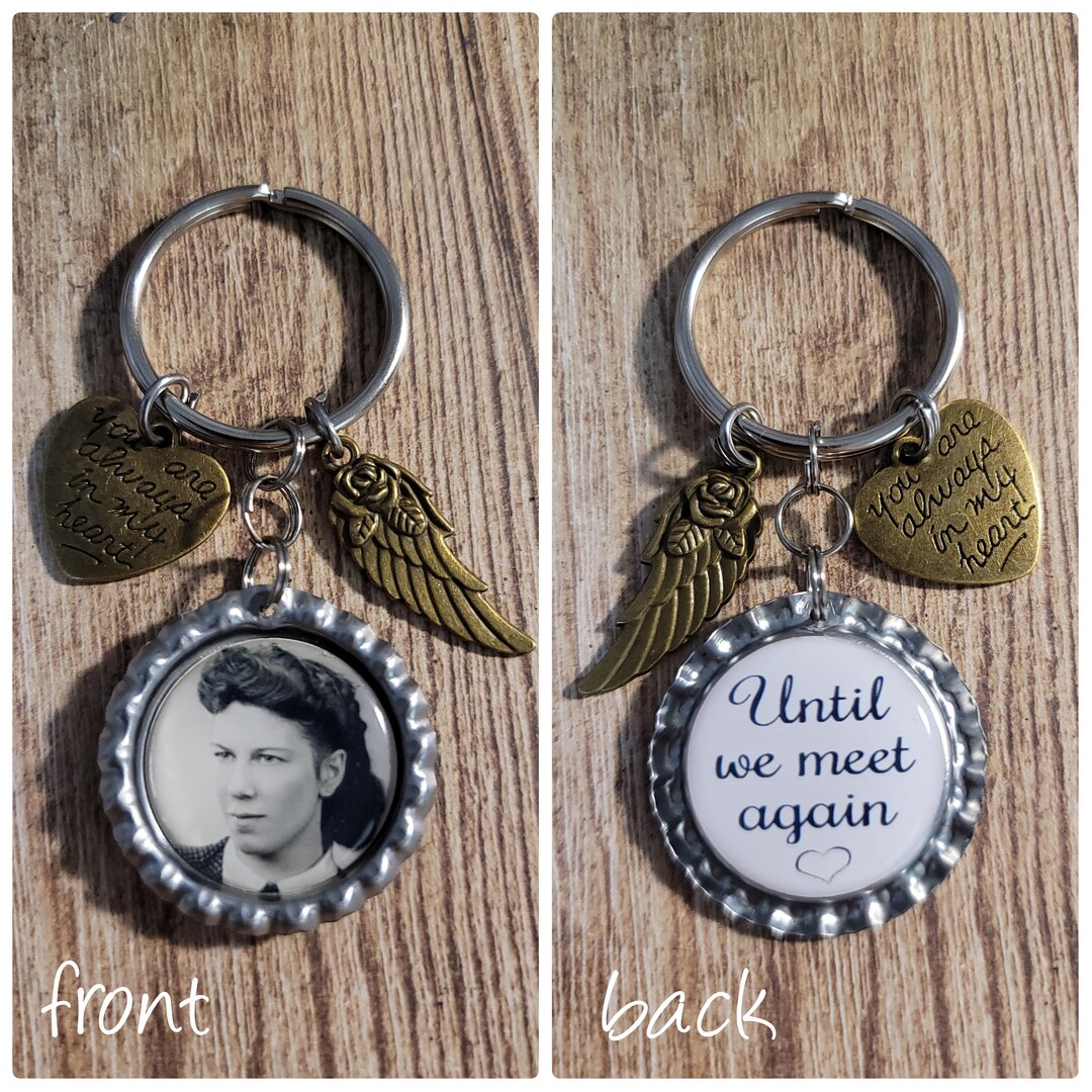 Memorial Keychain - Memorial Gift - Sentimental Gift - Photo Memorial ...