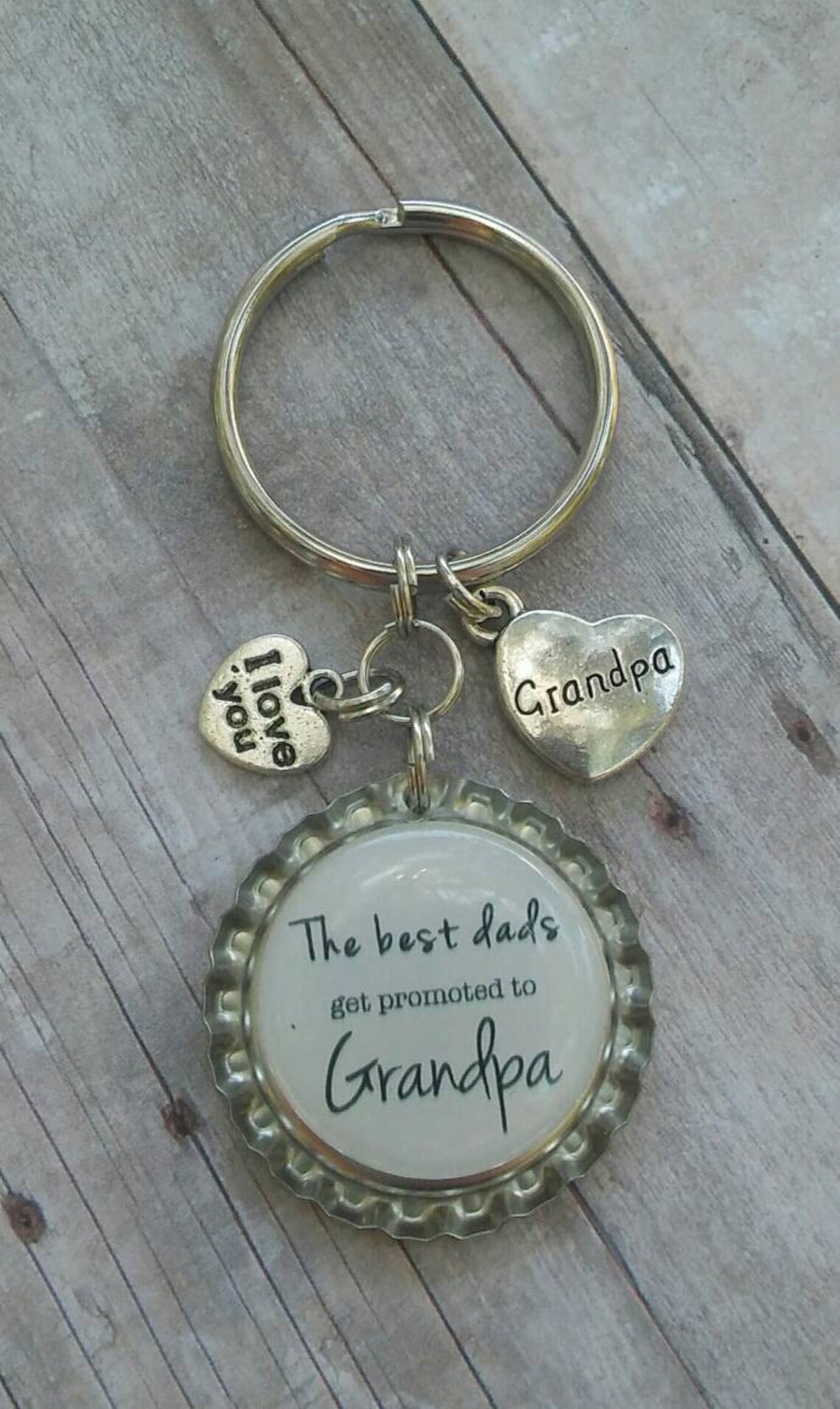 Grandpa Keychain Grandpa Gift Promoted to Grandpa - Etsy