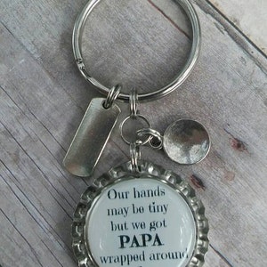 Papa Keychain - Gift for Papa - Custom Photo Keyring - Personalized ...