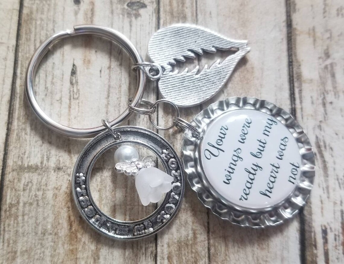 Remembrance Keychain Memorial Gift Memorial Keyring | Etsy