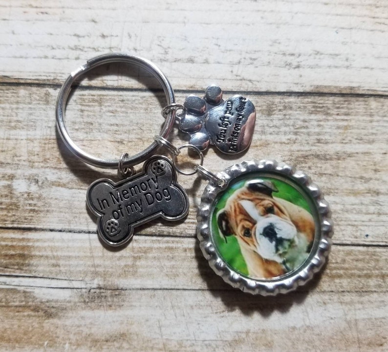 Dog Memorial Dog Memorial Keyring Pet Loss Keychain Dog | Etsy