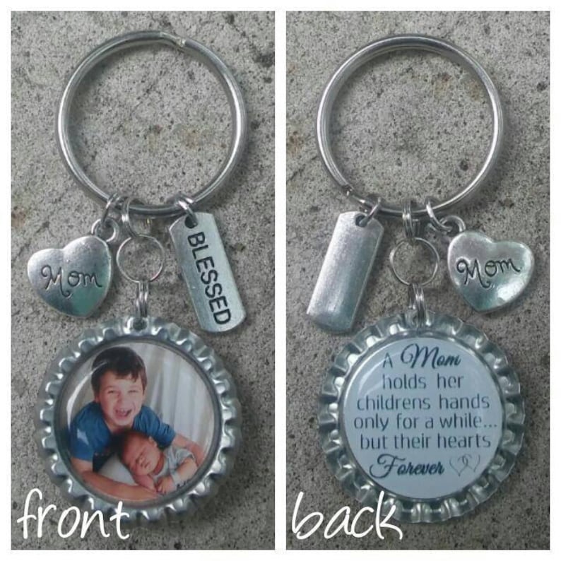 Custom Mom Keychain - Mom Keyring - Mom Photo Gift - Gift for Mom ...