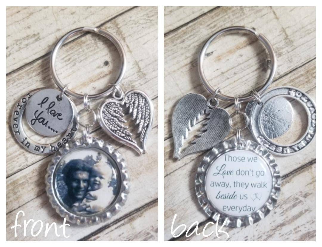 Memorial Keychain Memorial Gift Photo Memorial Memorial Keyring Photo ...