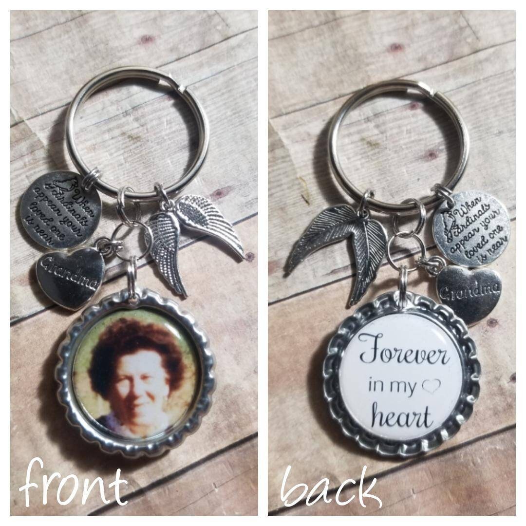 Memorial Gift - Sympathy Gift - Memorial Keychain - Memorial Keepsake ...