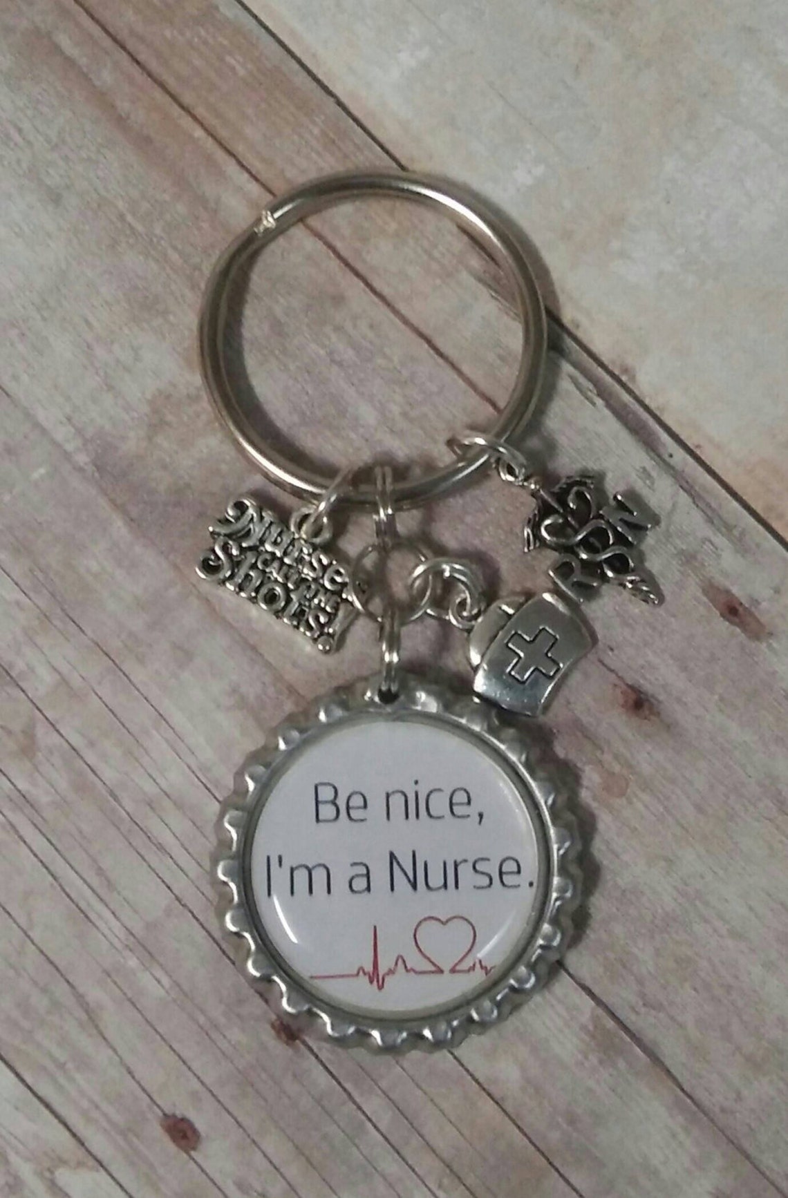 Nurse Keychain Gift for Nurse RN Keychain Fun Nurse Gift - Etsy UK