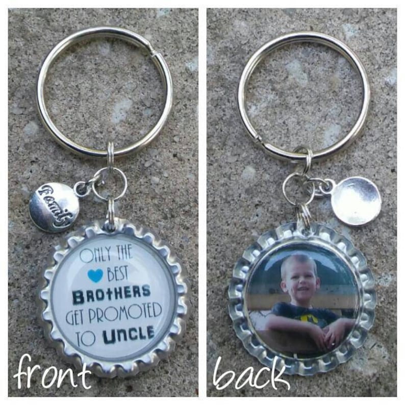 Uncle Keychain Uncle Photo Gift Personalized Gift Custom - Etsy