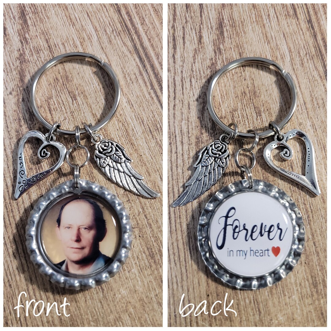 Memorial Keychain - Memorial Gift - Photo Memorial - Remembrance Gift ...