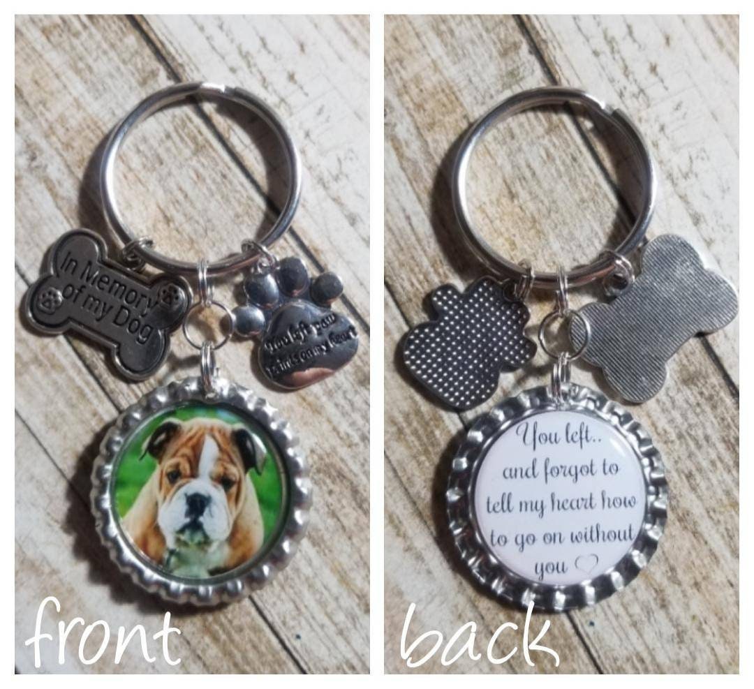 Dog Memorial - Dog Memorial Keyring - Pet Loss Keychain - Dog ...