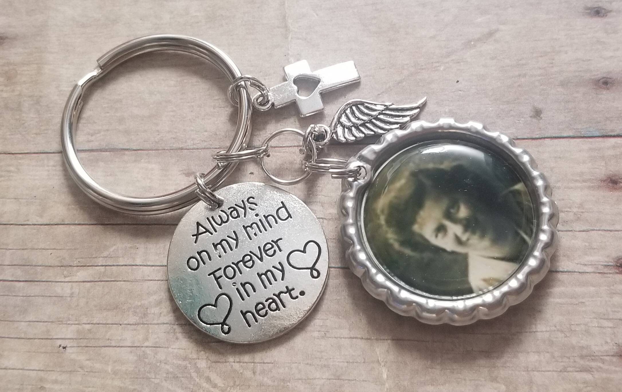 Memorial Keychain Remembrance Gift Photo Memorial Photo - Etsy