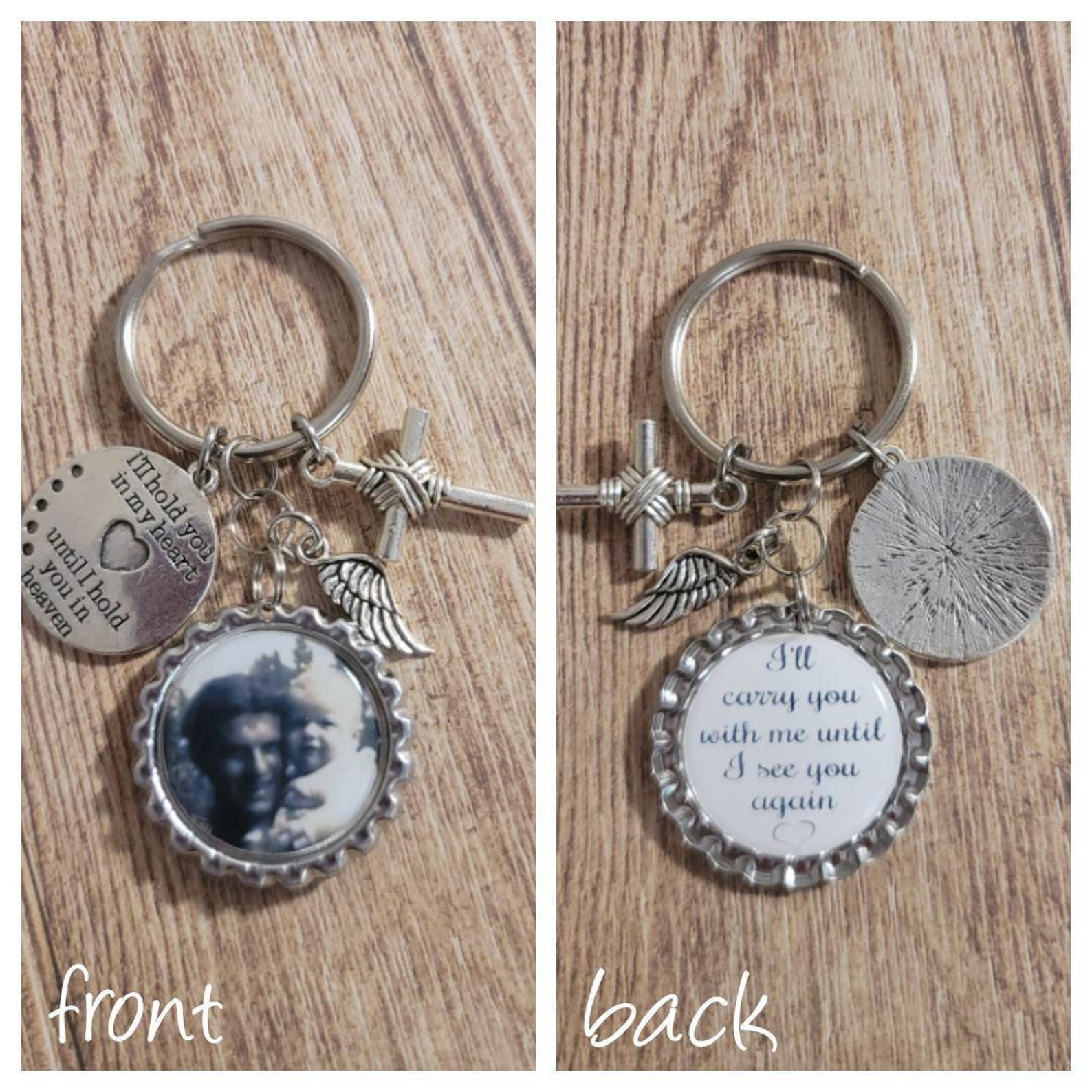 Memorial Keychain Remembrance Gift Sympathy Gift | Etsy