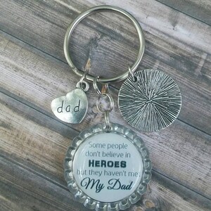 Custom Dad Keyring Dad Keychain Gift for Dad - Etsy