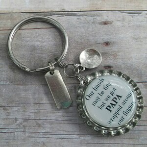 Papa Keychain - Gift for Papa - Custom Photo Keyring - Personalized ...