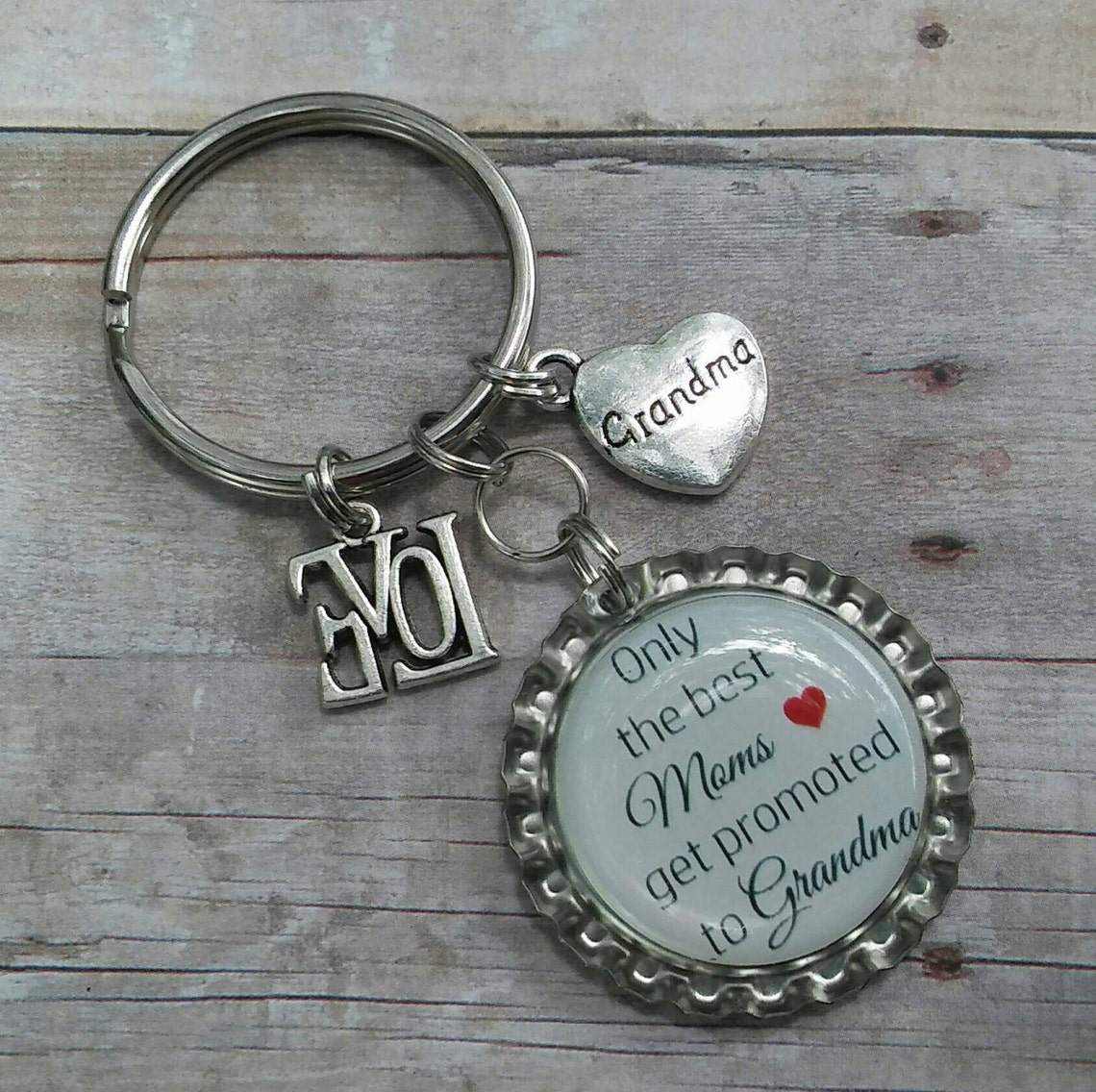 Grandma Keychain Gift for Grandma Custom Photo Keyring - Etsy