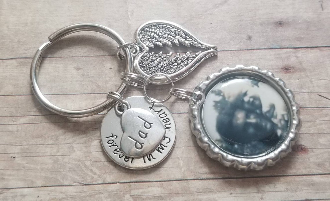 Memorial Keychain - Memorial Gift - Memorial Keepsake - Photo Memorial ...