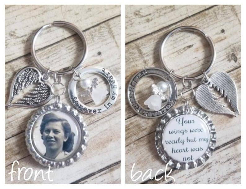 Remembrance Keychain Memorial Gift Memorial Keyring - Etsy