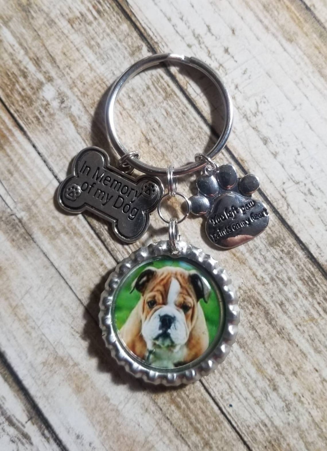Dog Memorial Dog Memorial Keyring Pet Loss Keychain Dog | Etsy