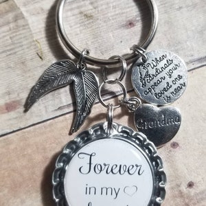 Memorial Gift - Sympathy Gift - Memorial Keychain - Memorial Keepsake ...