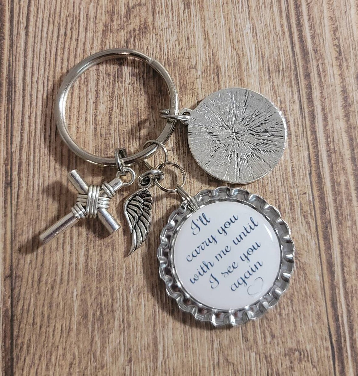 Memorial Keychain Remembrance Gift Sympathy Gift | Etsy