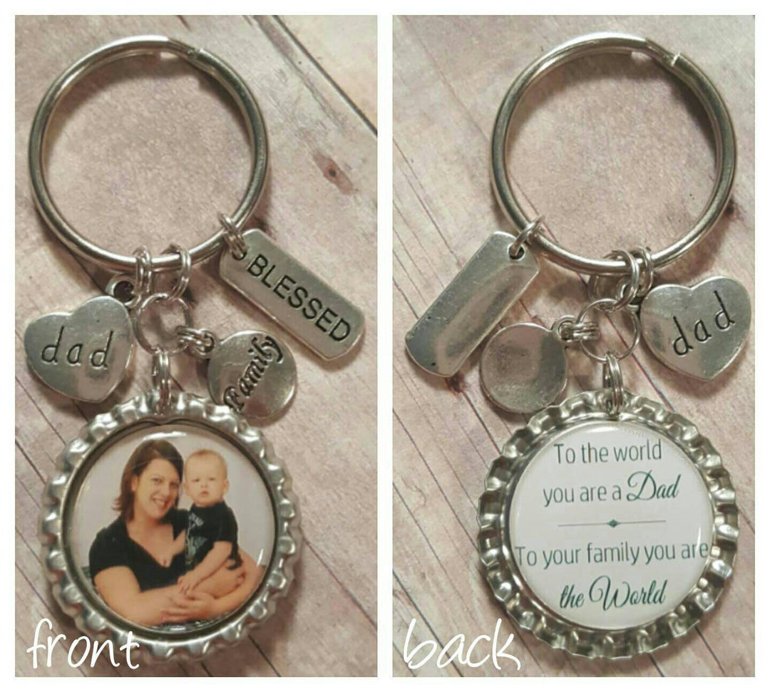 Gift for Dad - Keychain for Dad - Dad Keychain - Father's Day Gift ...