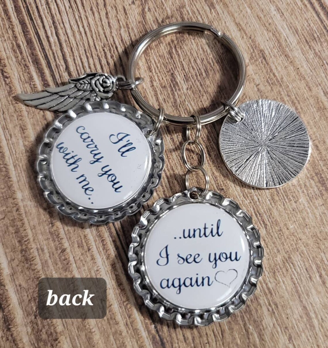 Memorial Keychain - Sympathy Gift - Custom Memorial - Photo Memorial ...