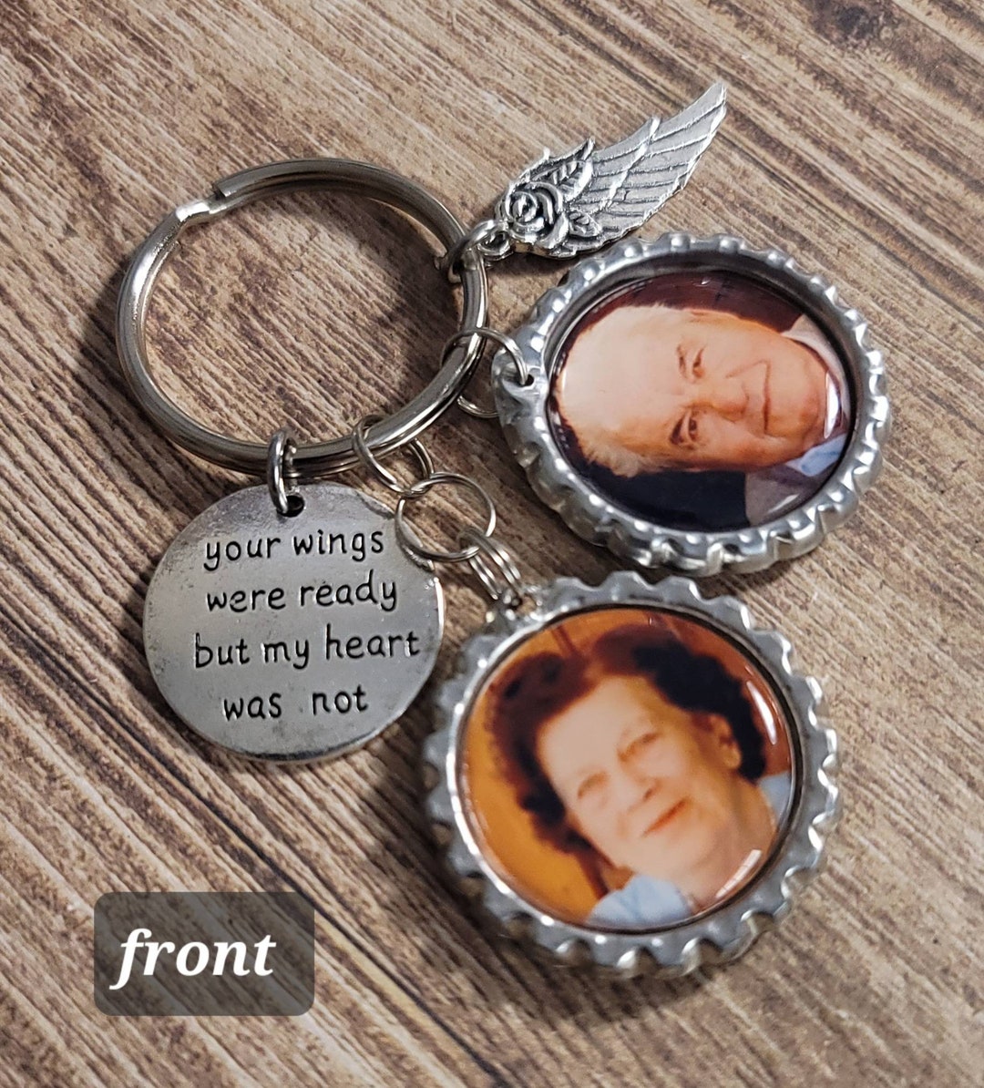 Memorial Keychain - Sympathy Gift - Custom Memorial - Photo Memorial ...