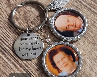 Memorial Keychain Memorial Gift Memorial Keepsake Photo Keepsake Photo ...