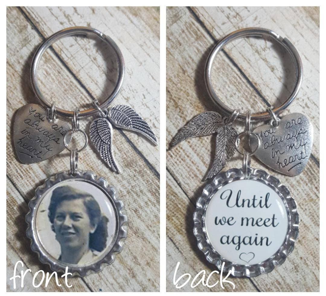 Memorial Keychain Memorial Gift Memorial Keepsake Photo Keepsake Photo ...