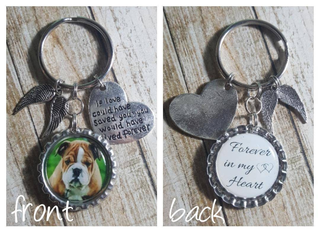 Pet Memorial Keyring - Dog Memorial - Cat Memorial - Dog Photo Memorial ...