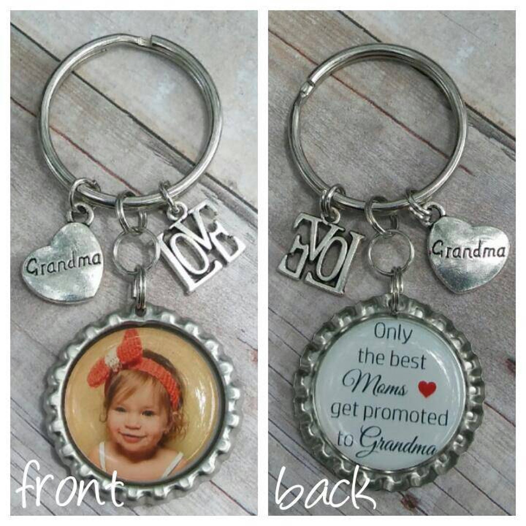 Grandma Keychain - Gift for Grandma - Custom Photo Keyring ...