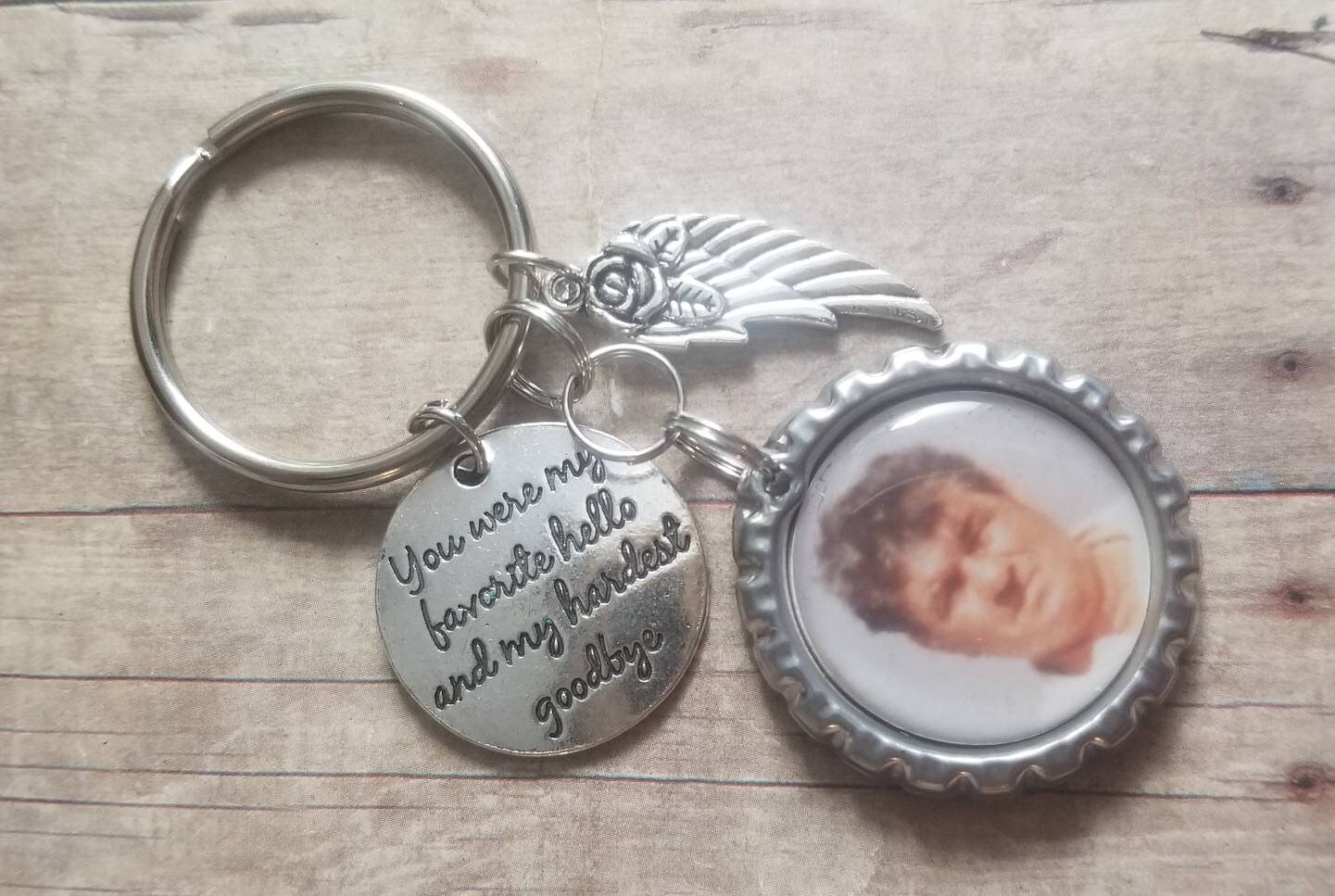 Memorial Keychain Memorial Gift Photo Memorial Photo | Etsy
