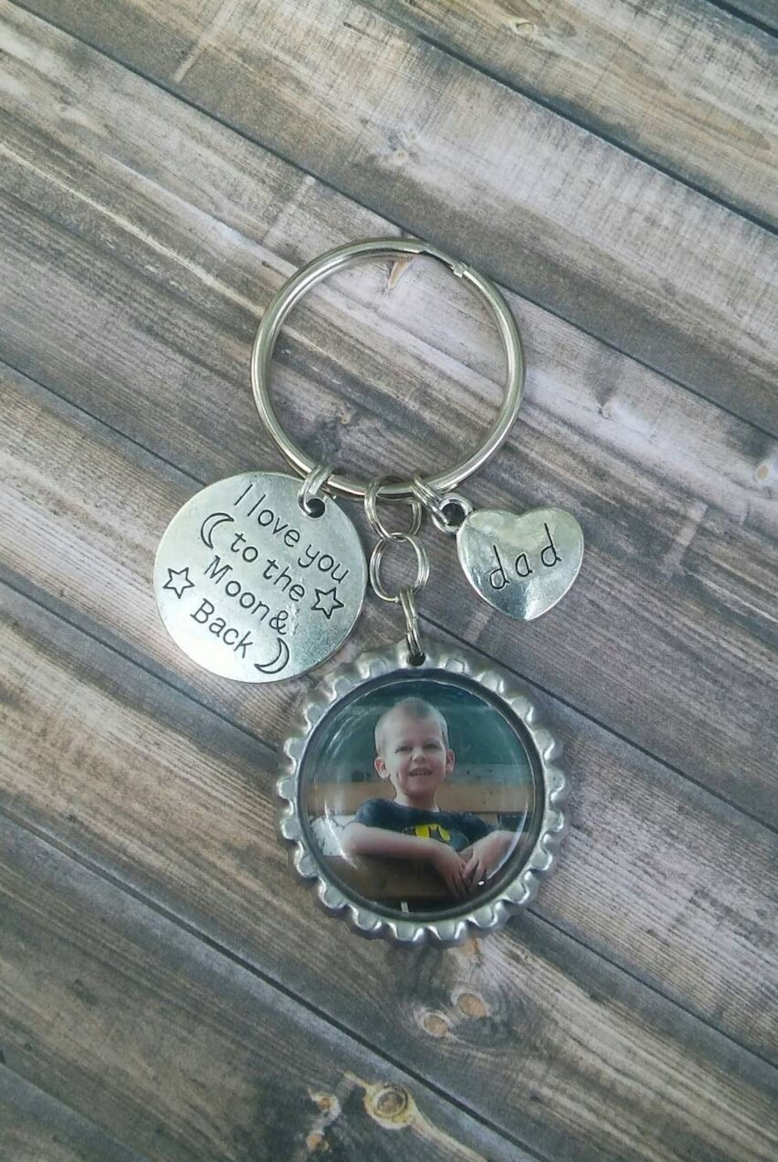 Custom Dad Keyring Dad Keychain Gift for Dad - Etsy