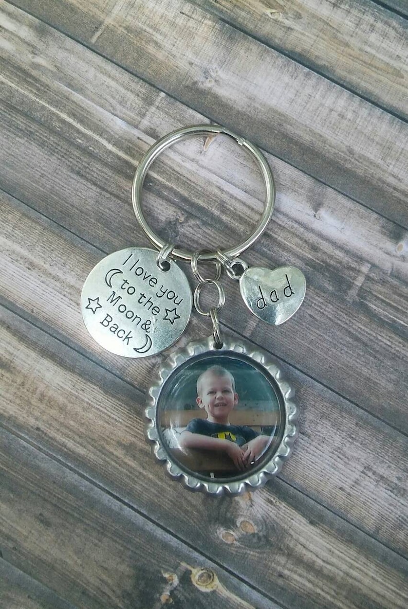 Custom Dad Keyring Dad Keychain Gift for Dad | Etsy