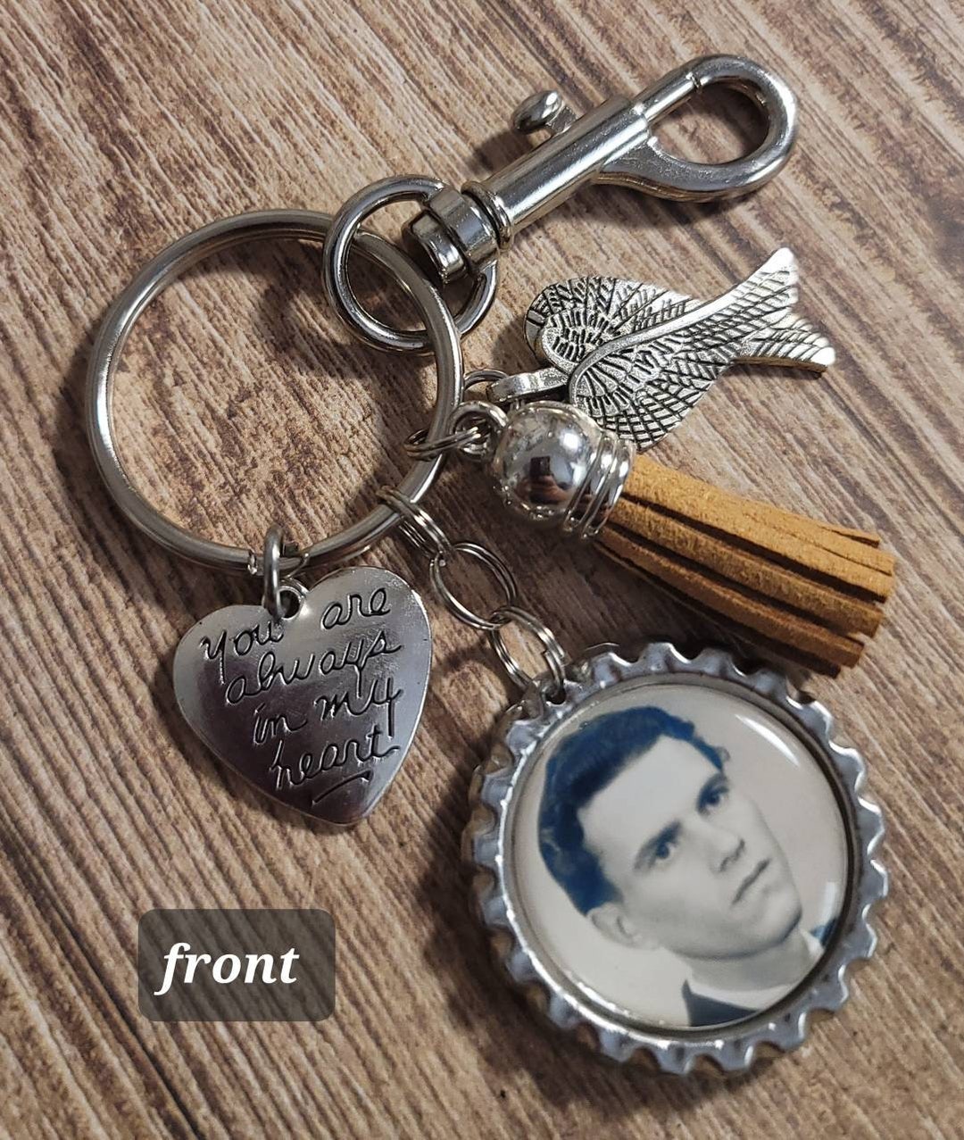 Memorial Gift - Memorial Keychain - Custom Memorial - Photo Memorial ...