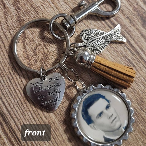 Remembrance Keychain Memorial Gift Memorial Keyring - Etsy