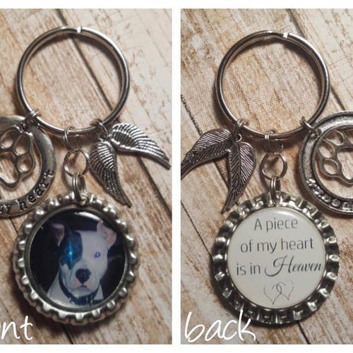 Pet Memorial Keyring Pet Loss Keychain Remembering Pet - Etsy