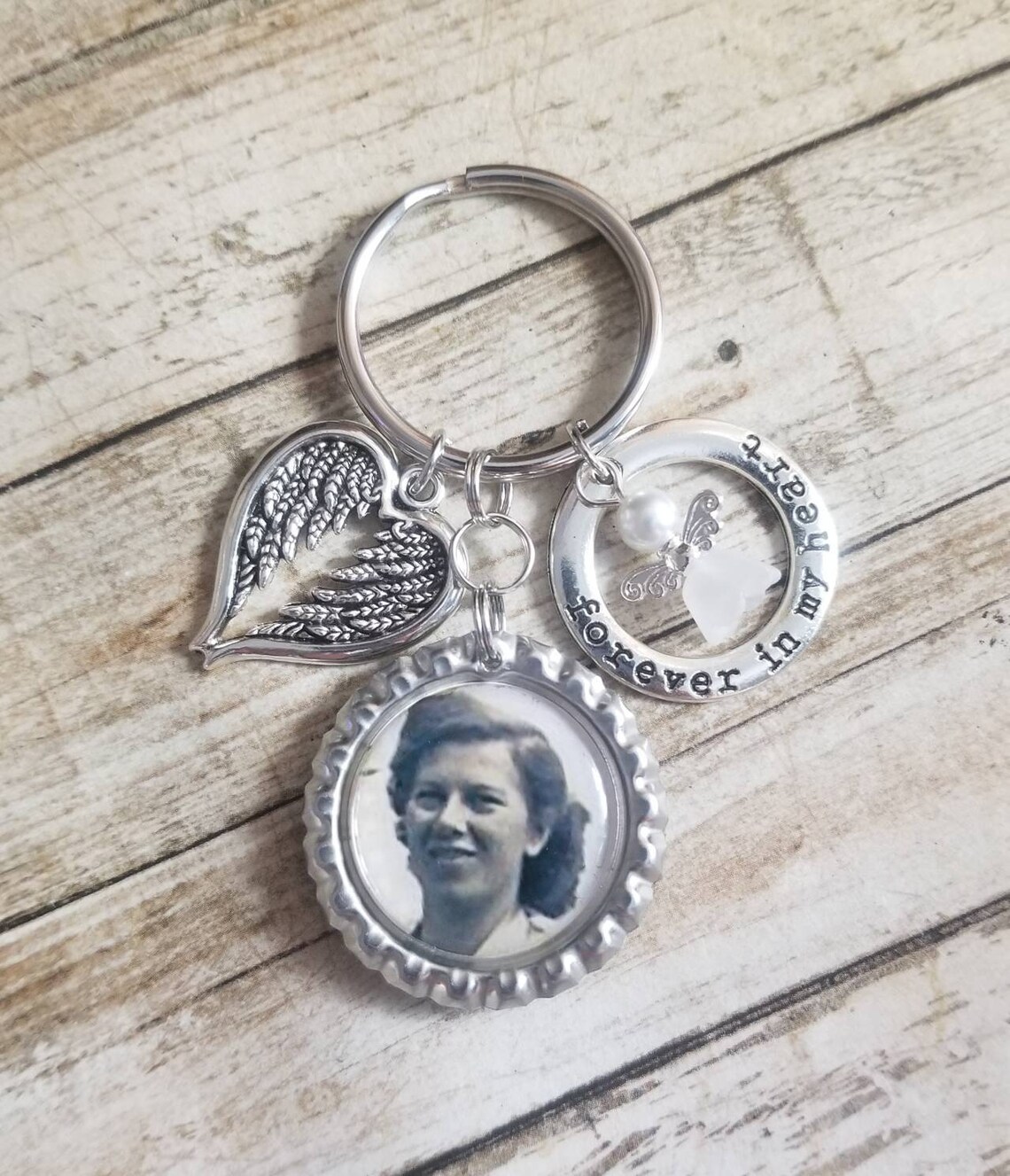 Remembrance Keychain Memorial Gift Memorial Keyring | Etsy