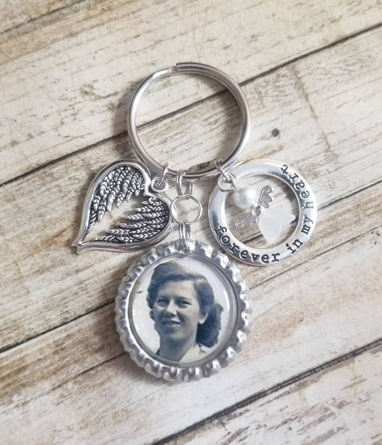 Remembrance Keychain Memorial Gift Memorial Keyring - Etsy