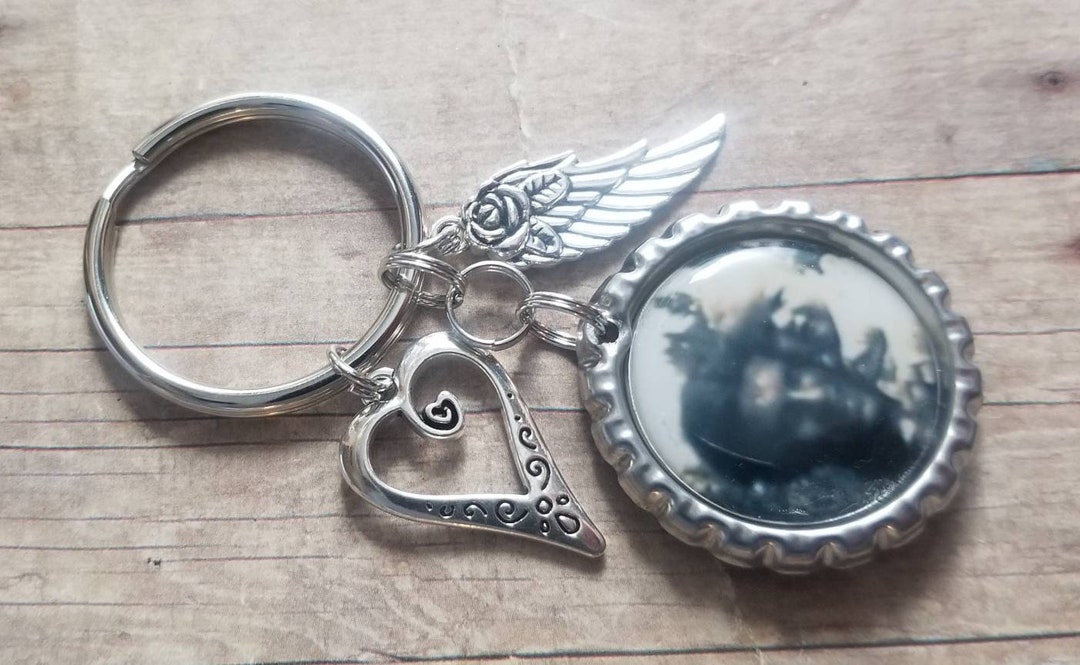 Memorial Keychain - Memorial Gift - Photo Memorial - Remembrance Gift ...