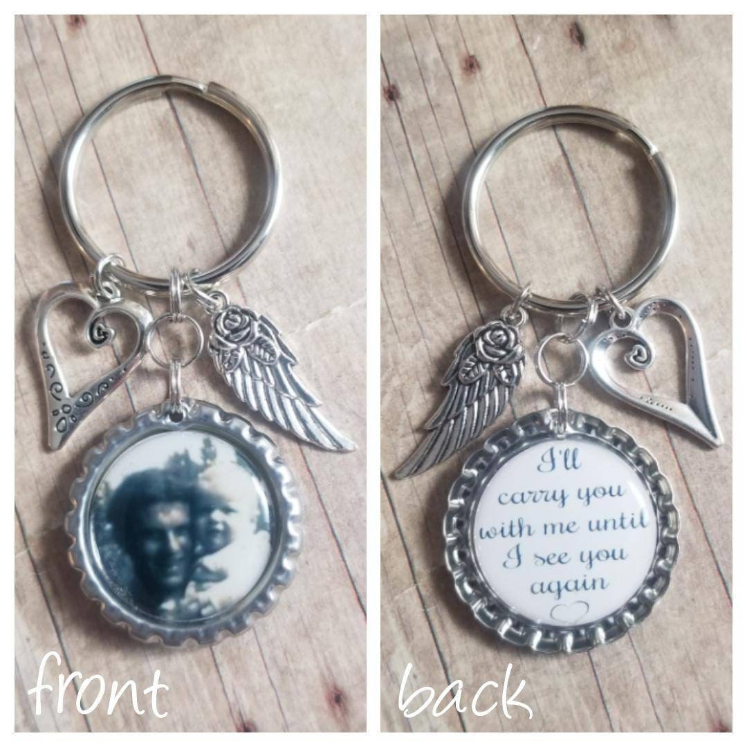 Memorial Keychain Memorial Gift Photo Memorial Remembrance Gift Custom ...