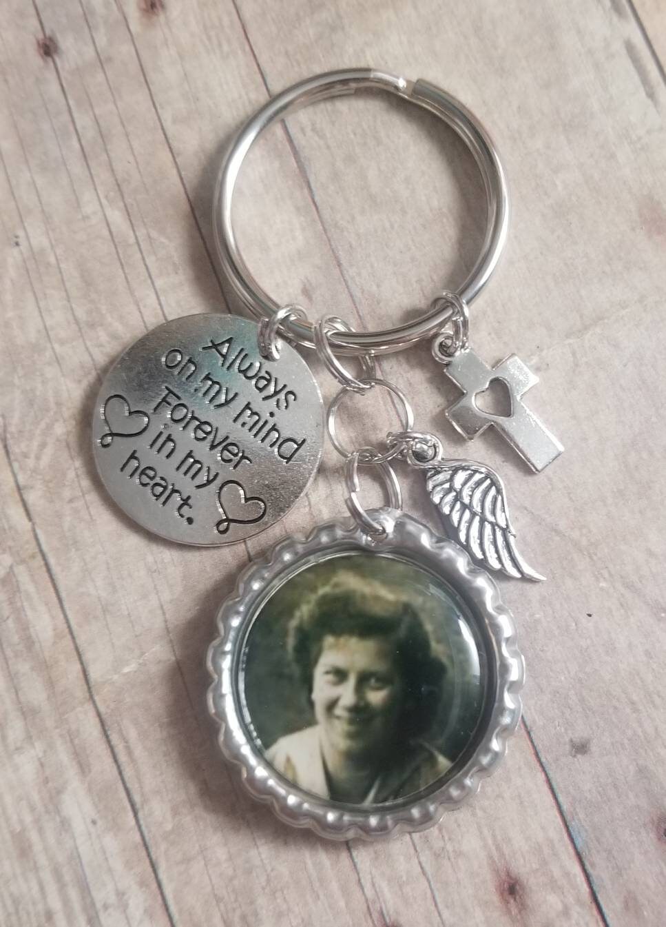 Memorial Keychain Remembrance Gift Photo Memorial Photo - Etsy